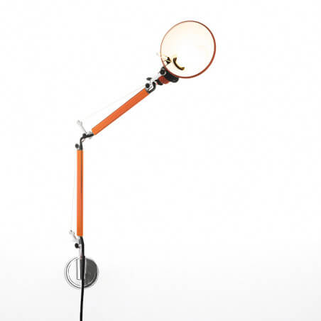 FUNKCIONALUS SIENINIS ŠVIESTUVAS ARTEMIDE TOLOMEO MICRO WALL RED | BODY ...