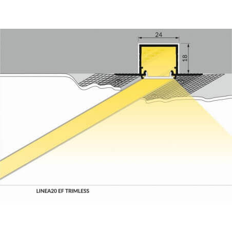 LED PROFILIS TOPMET LINEA-IN20 TRIMLESS EE7F PRIGLAISTOMAS, 2M ...