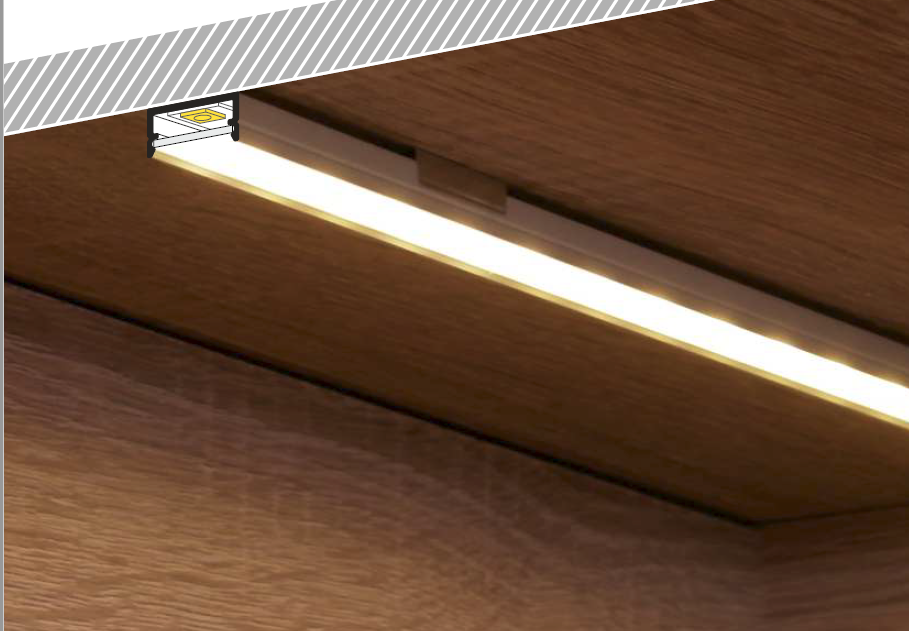 LED PROFILIS TOPMET BEGTON12 J/S PAVIRŠINIS, 2M, ALIUMINIS C7020000