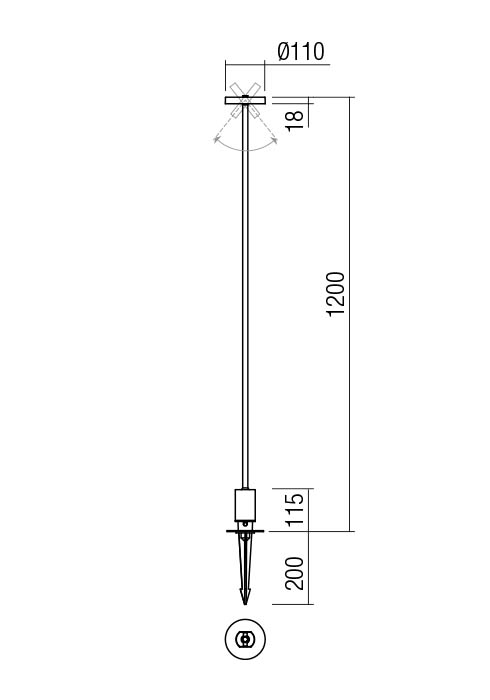 STILINGAS ĮSMEIGIAMAS | PASTATOMAS LED ŠVIESTUVAS REDO ELFIC 12W H120 ...