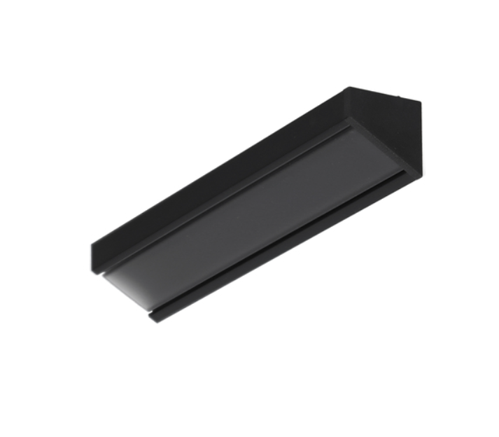 LED PROFILIS TOPMET CORNER10.V2 A1C/U1 KAMPINIS, 1M, JUODAS J6000121