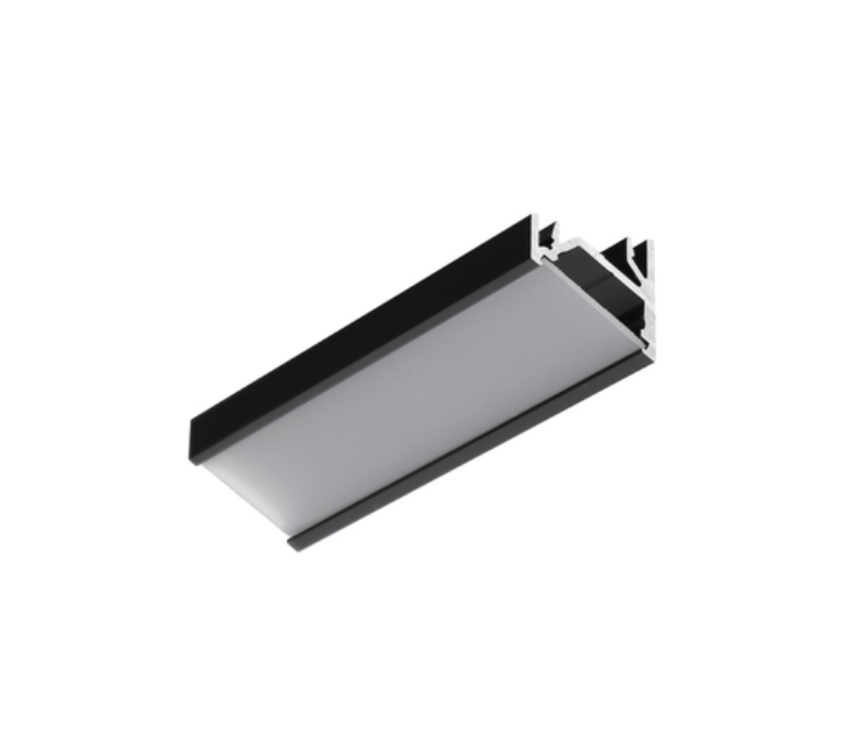 LED PROFILIS TOPMET CORNER12.V2 EF/U KAMPINIS, 2M, JUODAS J7000221