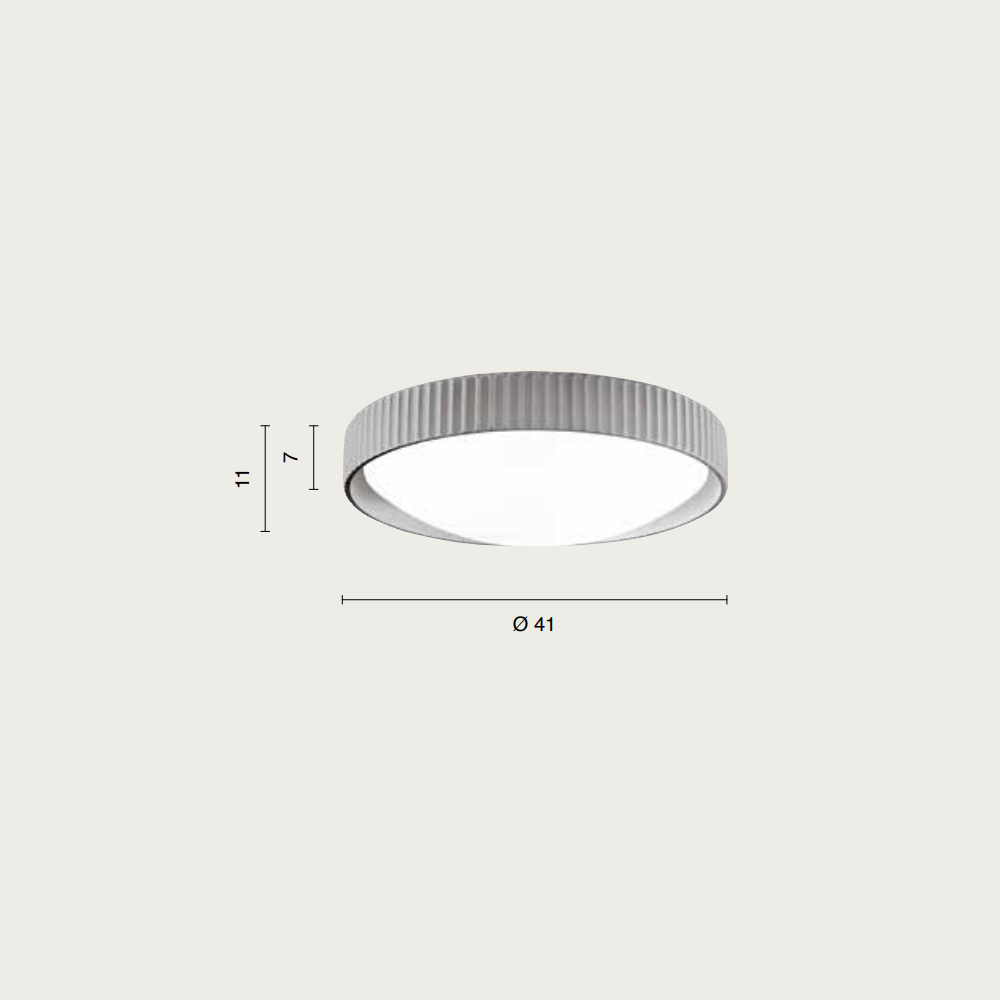 LUBINIS LED ŠVIESTUVAS ONDALUCE CONCRETE PL.CONCRETE/RUGGIN