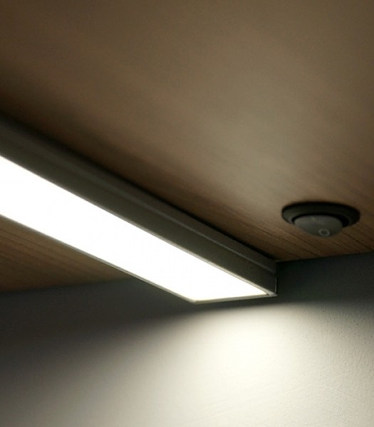 LED PROFILIS TOPMET WIDE24 G/W PAVIRŠINIS, 1M, ANODUOTAS ALIUMINIS 84020020