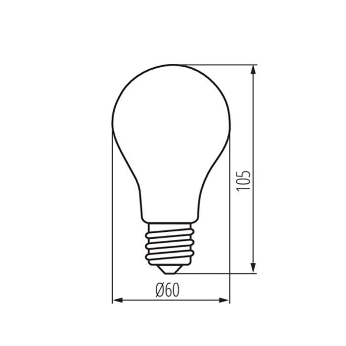 Lemputė LED Kanlux XLED A60 10W-WW 29605
